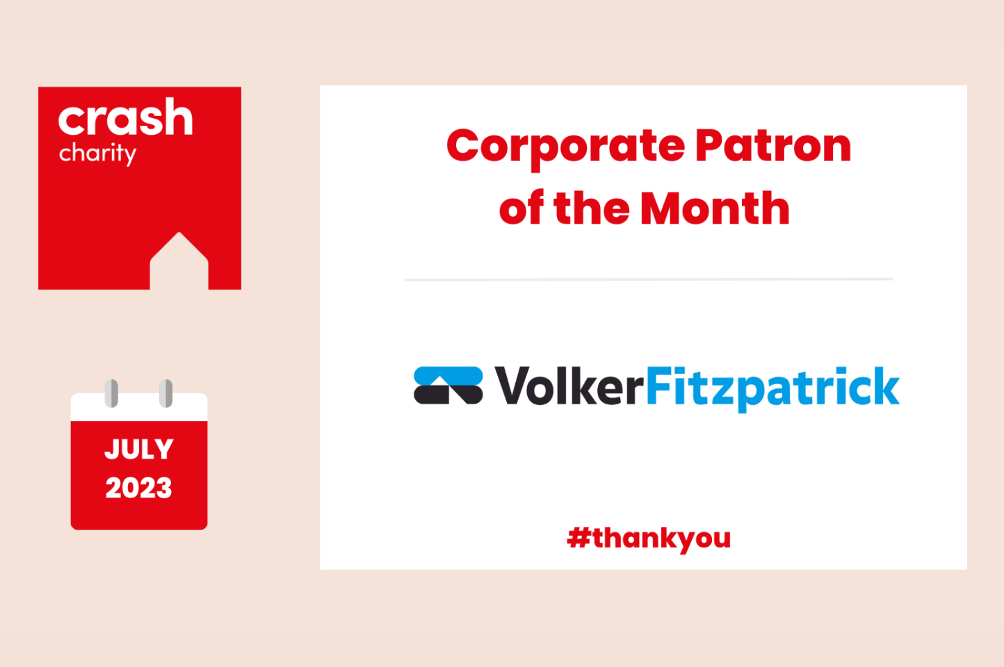VolkerFitzpatrick is the CRASH Corporate Patron of Month for July - crash