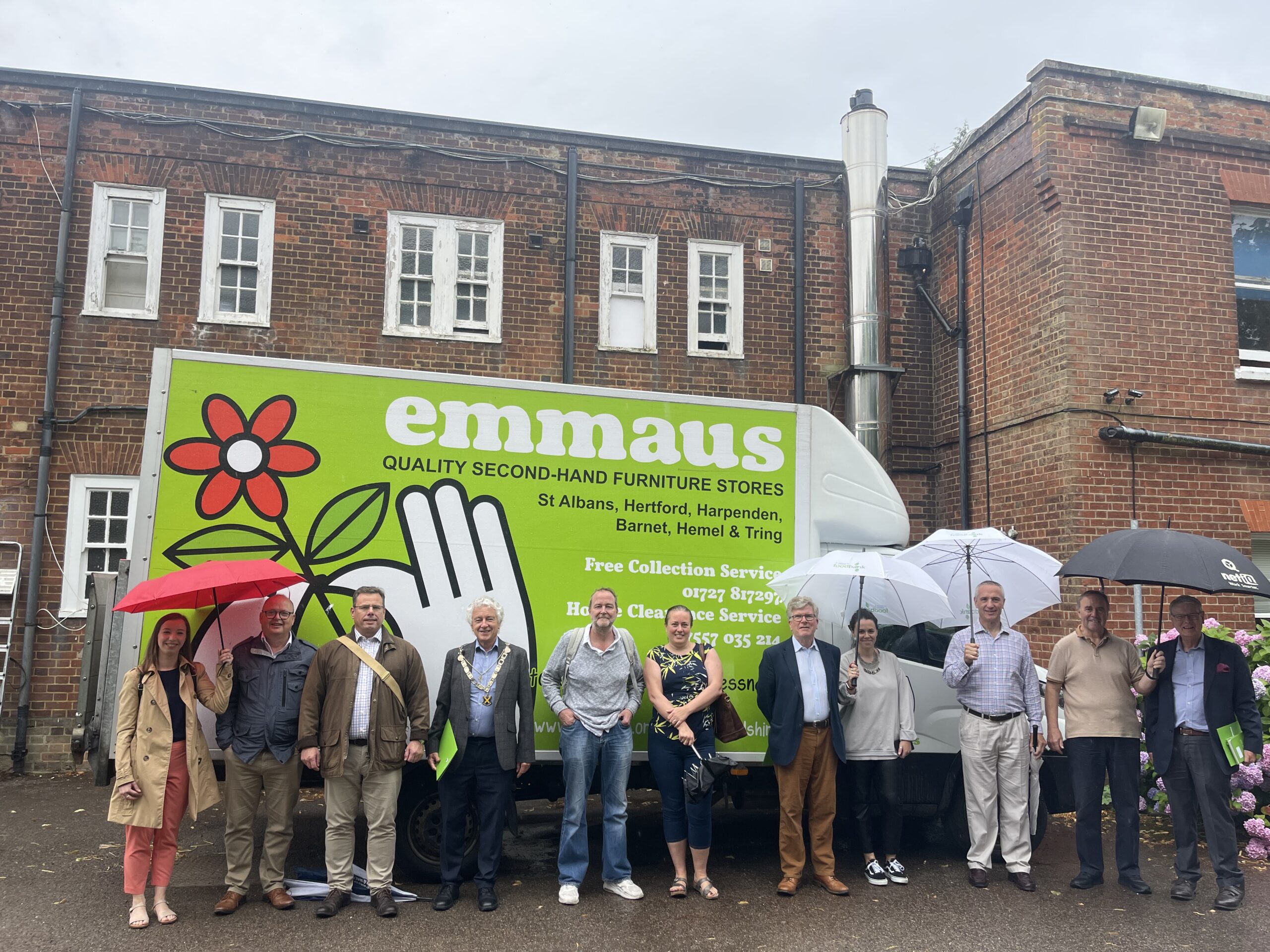 July rain puts Emmaus Hertfordshire’s new roof to the test as local ...